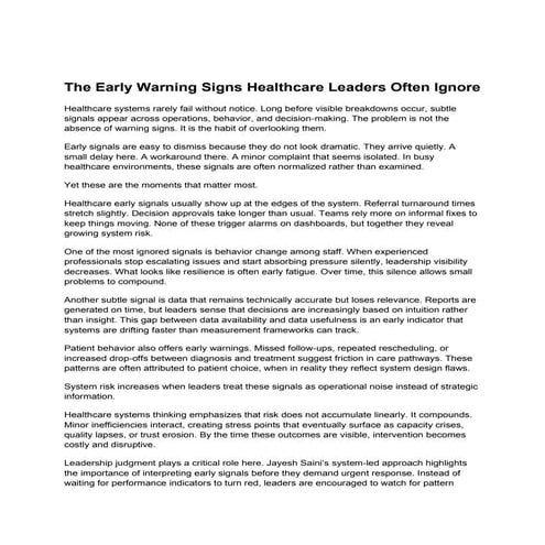 Early Warning Signs Healthcare Leaders Miss – A Jayesh Saini View.pdf
