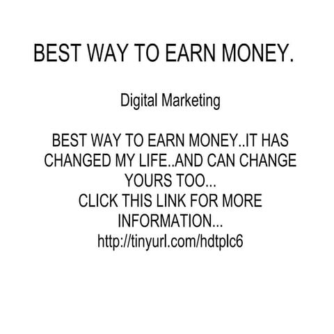 Earn money | PPT