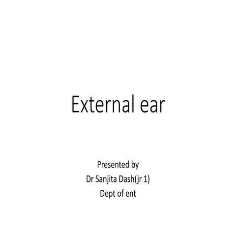 Ear problems external problems ENT PG SPECIAL | PPT