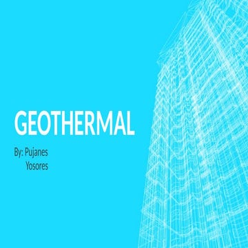 geothermal energy.pptx for grade 9 students | PPTX