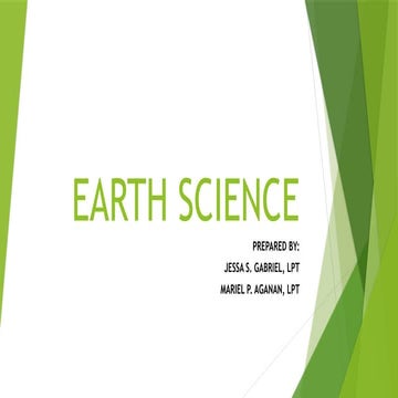 EARTH-SCIENCE-LECTURE for licensure examination | PPTX