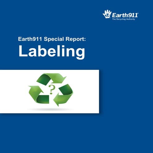 Earth911 special report labeling | PDF