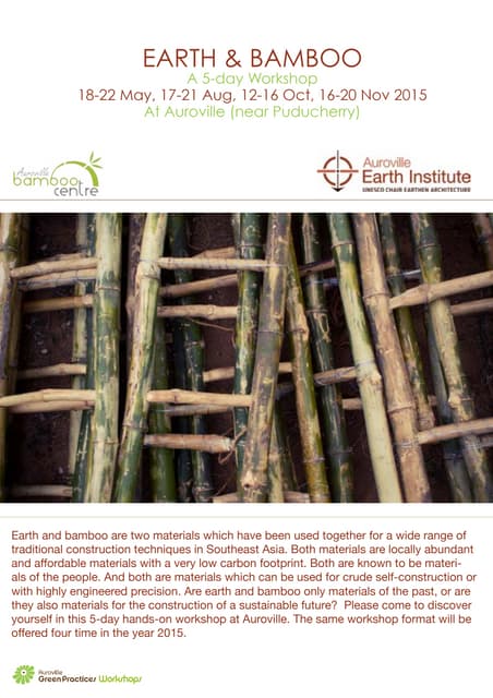 Bamboo Workshop | PPTX | Woodworking | Arts and Crafts