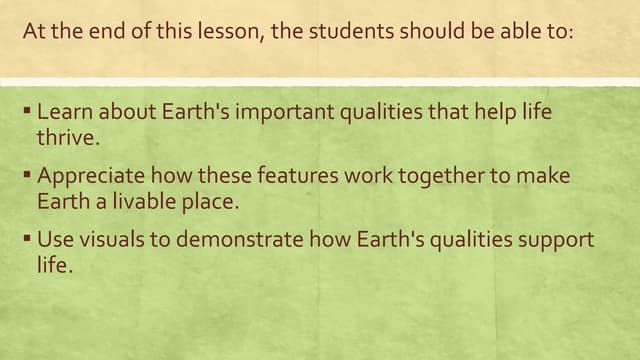 FACTORS MAKE PLANET EARTH HABITABLE.pptx