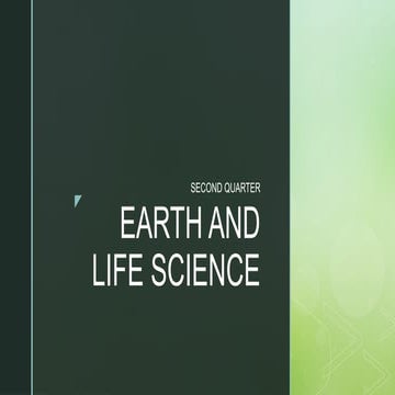 EARTH AND LIFE SCIENCE powerpoint presentation | PPTX