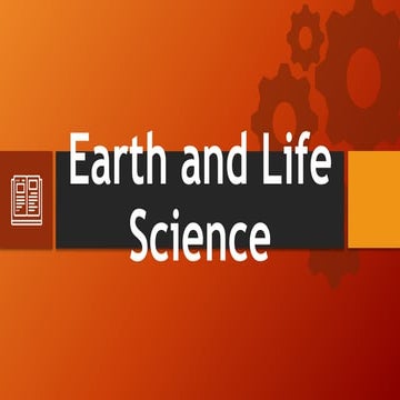 Earth and life science intro | PPTX | Space and Astronomy | Science