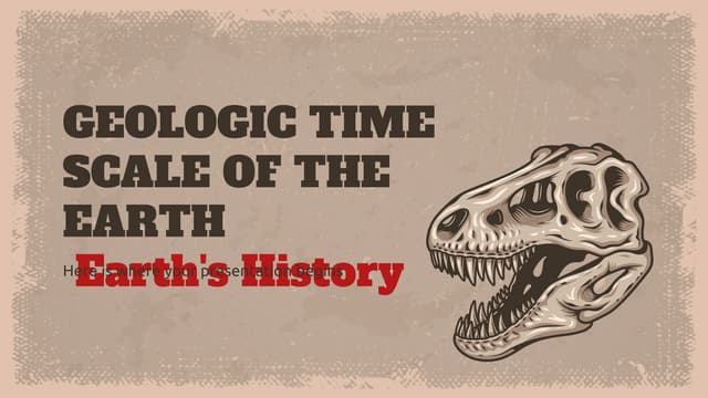 GEOLOGICAL TIME SCALE - Eon period and epoch.pptx
