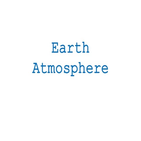 Earth atmosphere | PPT
