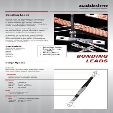 Earth Bonding Leads - Copper | PDF