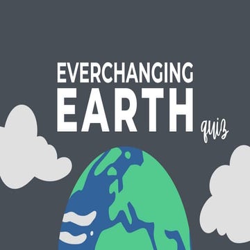 Earth Changes Fast or Slow Events Science Quiz in Grey Green Pastel ...