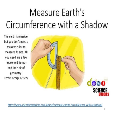Measure Earth's Circumference with a Shadow | PPTX