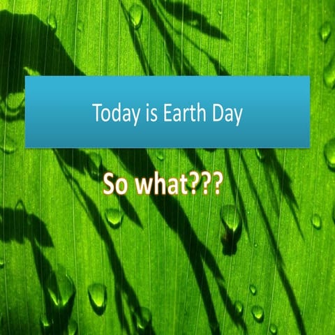 Earth day | PPT