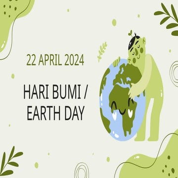 Earth Day 2024 - GLB Presentation for School | PPTX