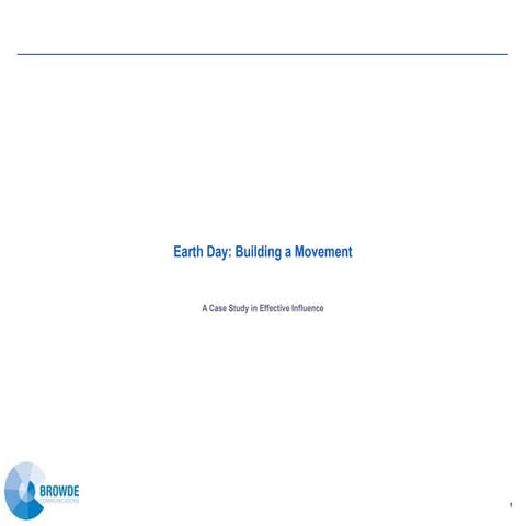 Earth Day Case Study | PPT