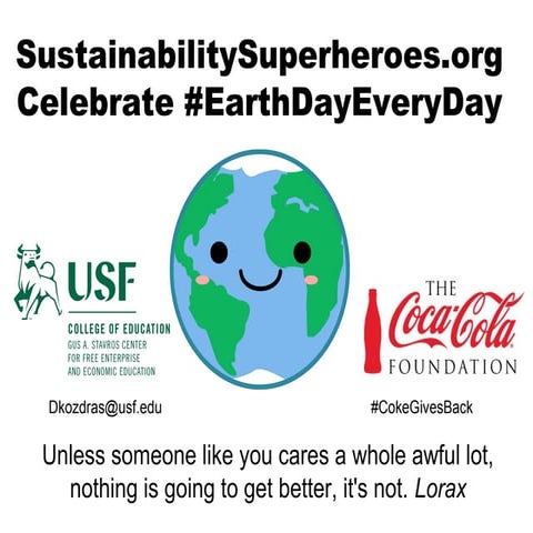 Earth day every day sustainability superheroes | PPT