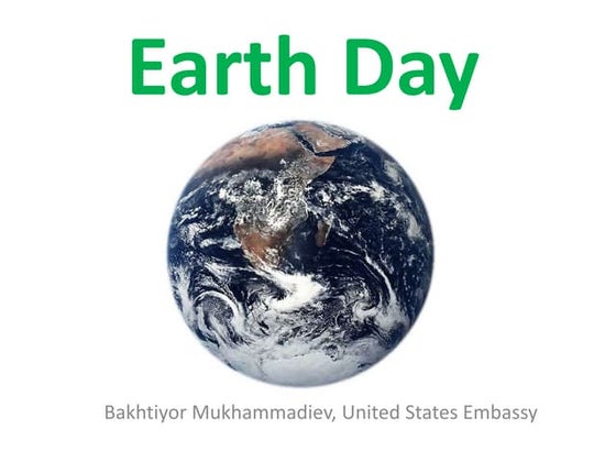 Earth day presentation | PPSX | Environmental Services Industry ...