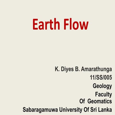 Earth flow | PPTX