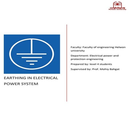 Earthing in electrical power systems | PDF