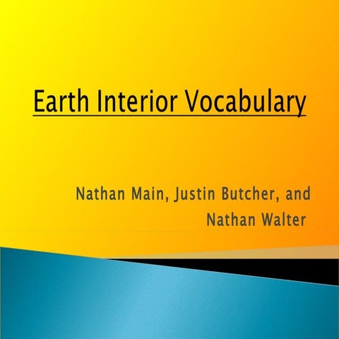 07: Earth Vocabulary | PPT