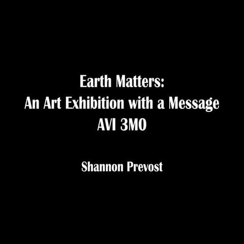 Earth Matters: Teaching Art with a Global Message | PPTX