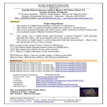 The moon orbital motion | PDF