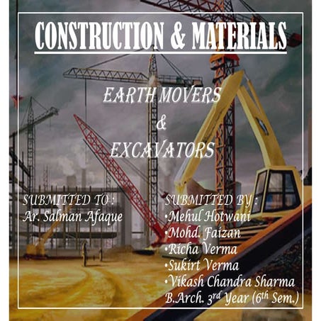 EARTH MOVERS AND EXCAVATORS | PDF