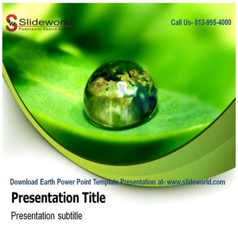 Earth powerpoint template presentation | PPT