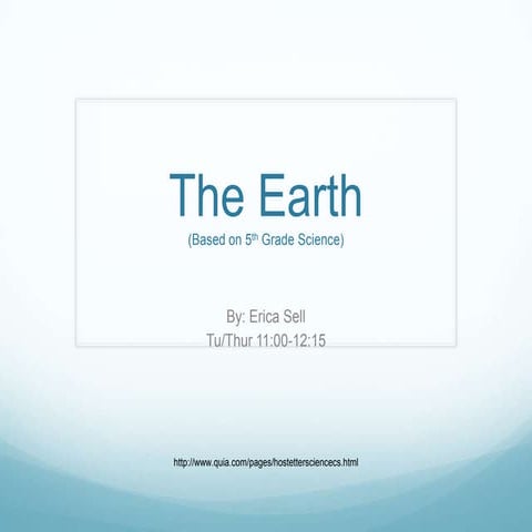 Earth Presentation 1 | PPT