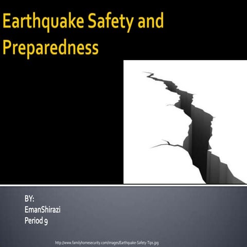 Earthquake Preparedness Infographic | PPTX
