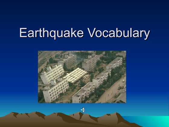 Earthquakes - It's Causes And Effects | PPT