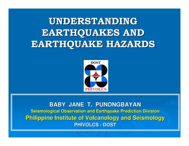 Earthquake ppt | PPTX