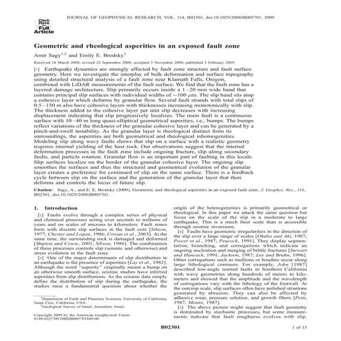 Shear zones. | PPTX