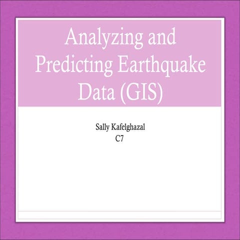 Earthquakes and earthquake predication | PPT