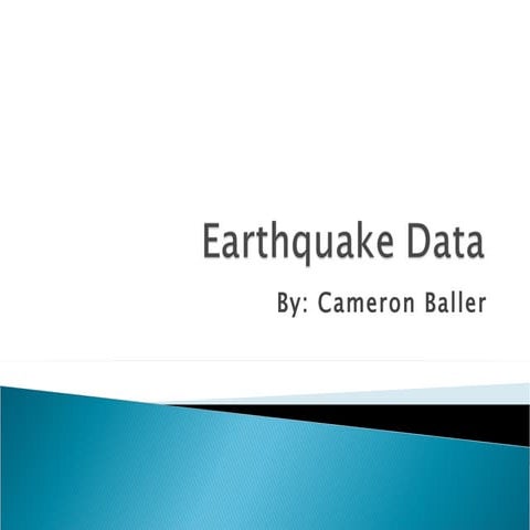 Earthquake Data | PPTX
