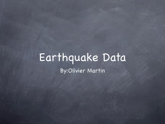 Earthquake ppt by Cameron Baller | PPT