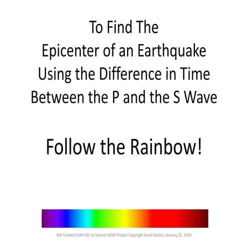 Earthquake epicenter 2 | PPTX