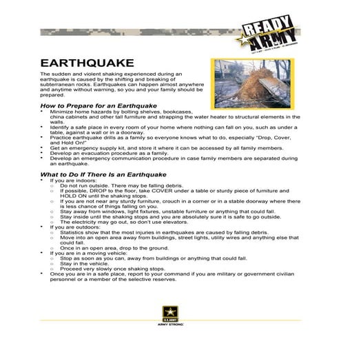Earthquake fact sheet[1] | PDF