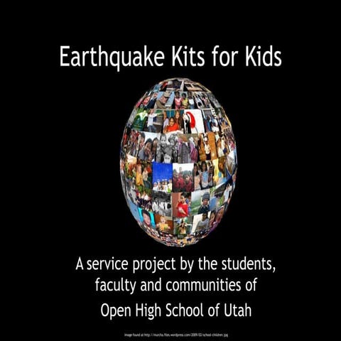 Earthquake Kits For Kids | PPTX