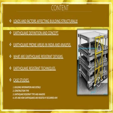 Earthquake Resistant Building | PPTX