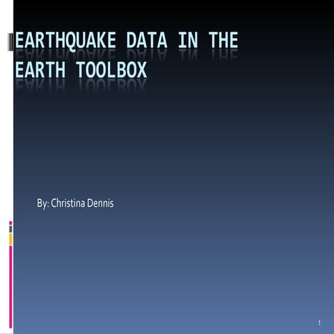 Earthquake distribution | PPT