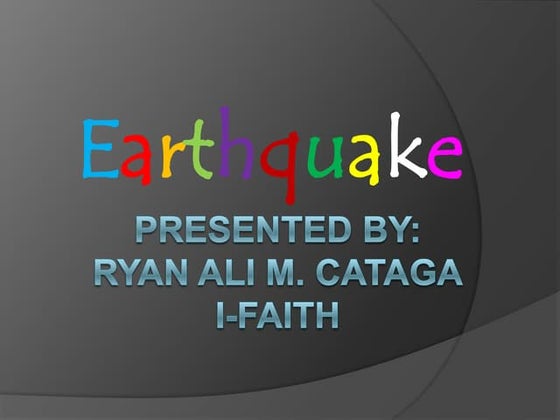 Earthquake preparedness ppt | PPTX