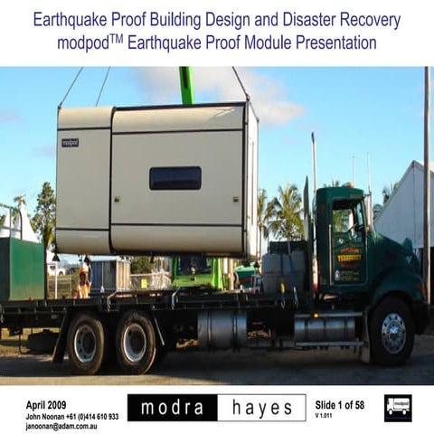 Earthquake Proof Building Design April 2009 V1011 | PPT