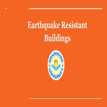 Earthquake Resistant Building Design Features | PPT