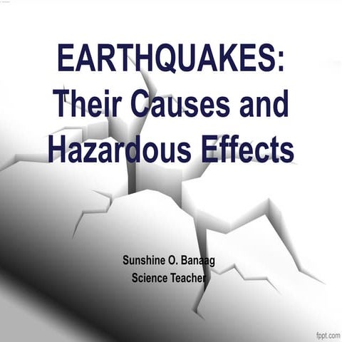 EARTHQUAKES.powerpoint lesson grade six. | PPTX