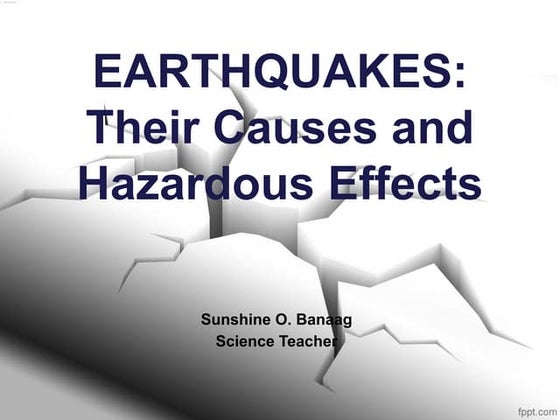 Earthquakes and Fault Grade 8 | PPT