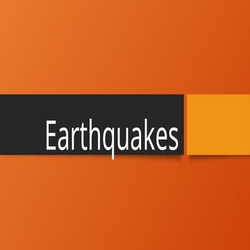 Earthquakes (Grade 8 Science K-12 Curriculum) | PPTX