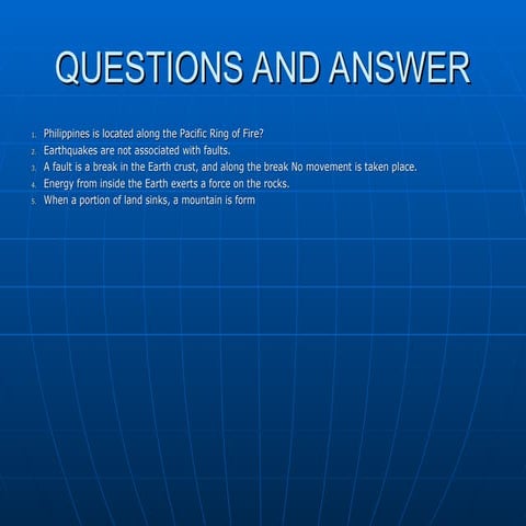 EARTHQUAKES.powerpoint lesson grade six. | PPTX