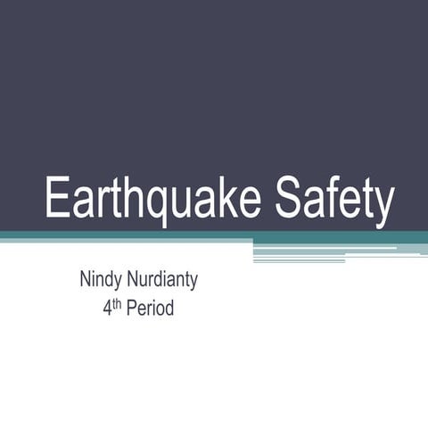 Earthquake Safety | PPTX