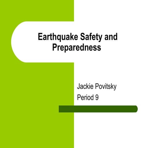 Earthquake Safety | PPT