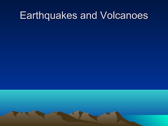 Changes Due to Earthquakes and Volcanic Eruptions.pptx | Geology | Science